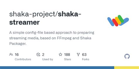 Github Shaka Projectshaka Streamer A Simple Config File Based