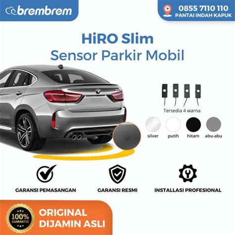 Jual Hiro Sensor Parkir Slim Hitam Sensor Mundur Mobil Sensor Parkir Silver Di Seller