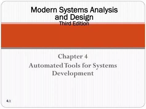 Ppt Modern Systems Analysis And Design Third Edition Powerpoint