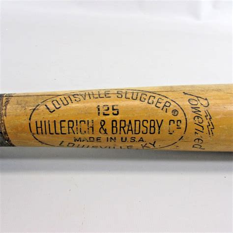 Vintage Hillerich And Bradsby Co 125 Ernie Banks Louisville Slugger Bat