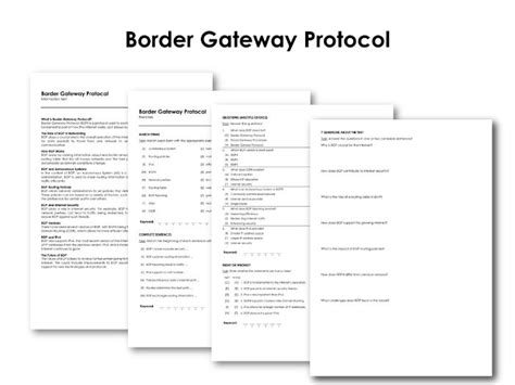 Border Gateway Protocol Teaching Resources