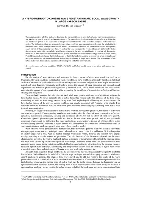 Pdf A Hybrid Method To Combine Wave Penetration And Local Wave Growth