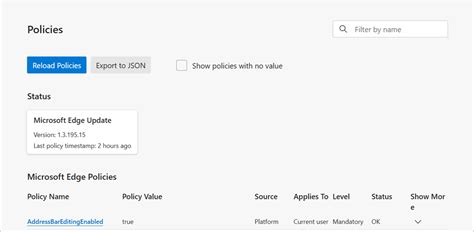 정책 설정으로 Windows용 Microsoft Edge 구성 Microsoft Learn