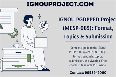 Ignou Project Guidelines Format Synopsis And Submission Tips