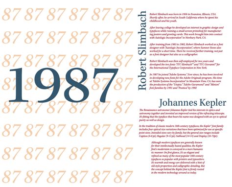 Type Specimen Booklet Kepler Font On Behance