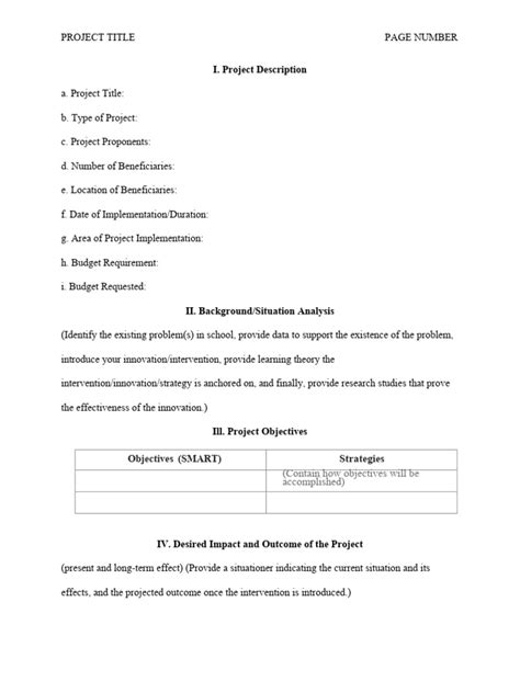 Innovation Proposal Download Free Pdf Innovation Business