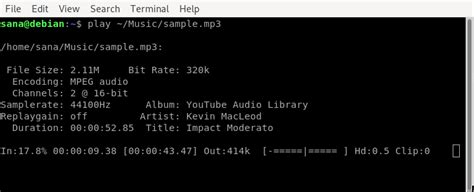 How To Play MP Files From Debian Command Line VITUX