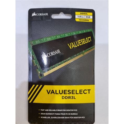 Corsair Pc Desktop Ram Value Select GB DDR L Shopee Philippines