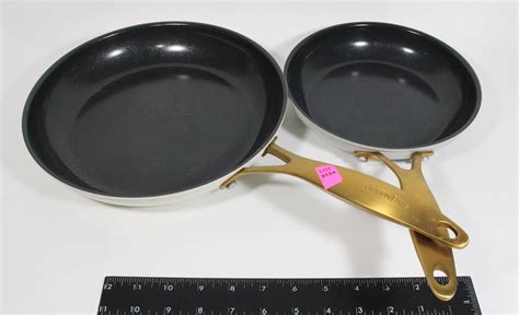 Two Greenpan Induction Ready Frying Pans