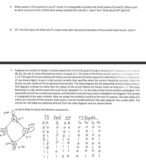 solved 5 when power is first applied to any ff circuit it