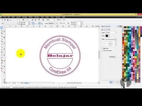 Mudahnya Membuat Stempel Dengan CorelDraw X4 YouTube