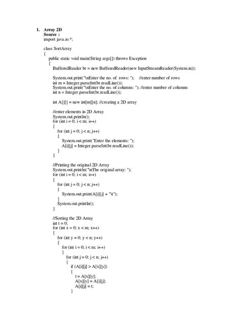 Array 2d Pdf Array Data Structure Computer Programming