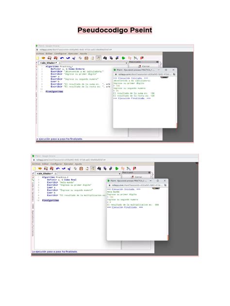 Pseudocodigo Pseint Pdf