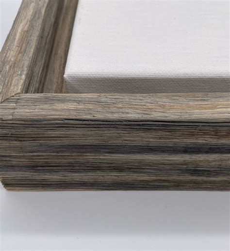 Custom Floating Frame For Canvas Barnwood Frame Wooden Etsy