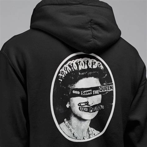 Sex Pistols Band Hoodie Sex Pistols God Save The Queen Artwork Hooded Sweatshirt Punk Rock