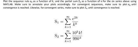 solved plot the sequence rule ak as a function of k and the
