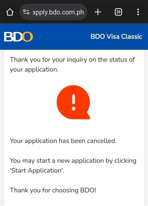Bdo Application Canceled What Happened Rphcreditcards