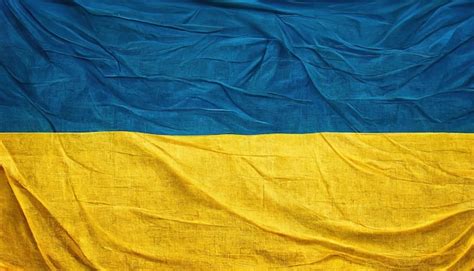우크라이나어 기호 개념을 흔들며 우크라이나의 국기 프리미엄 사진