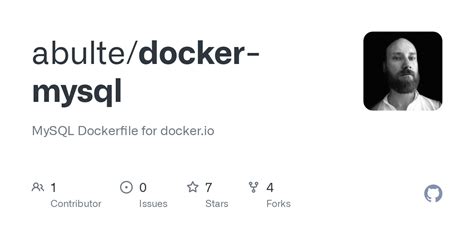 GitHub Abulte Docker Mysql MySQL Dockerfile For Docker Io