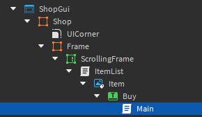 Shop GUI Problem Scripting Support Developer Forum Roblox