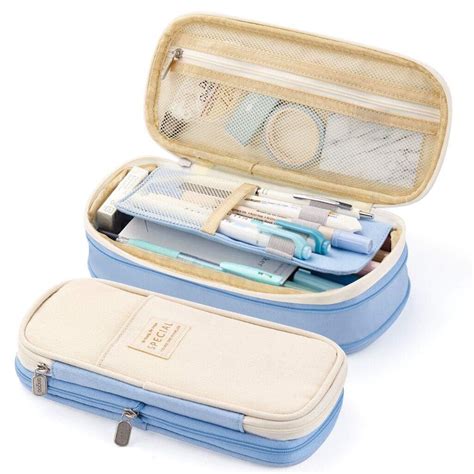 Hasthip Pencil Pouch 22x11cm Nylon Large Capacity Multi Compartment