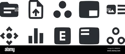 Set Of 10 Icons Audio And Video Vector Collection Thin Line Web Icon Outline Isolated Signs