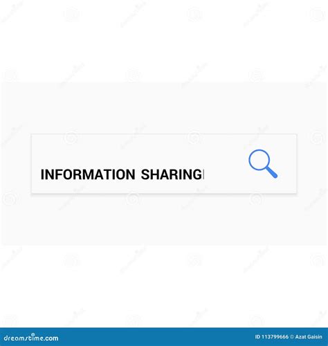 Data Concept Magnifying Optical Glass With Words Information Sharing Stock Vector