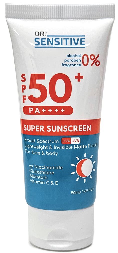 Dr Sensitive Super Sunscreen Spf 50 Pa Ingredients Explained