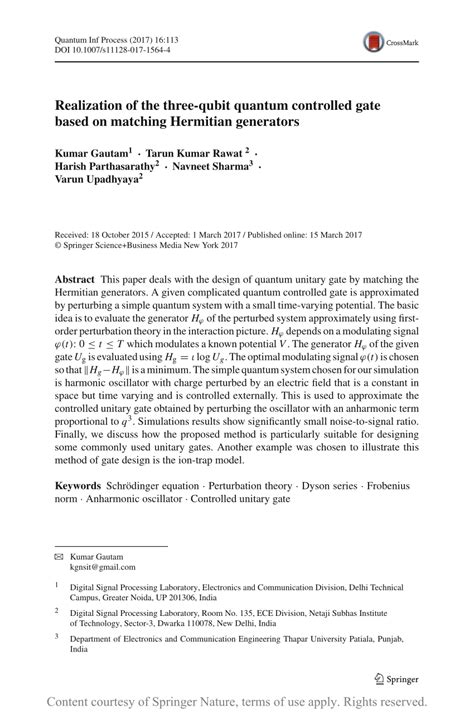 realization of the three qubit quantum controlled gate based on