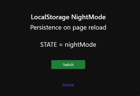 Localstorage Night Mode For React App Reactscript