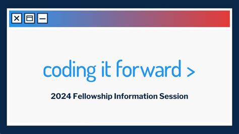 Coding It Forward On Linkedin 2024 Fellowship Information Sessions