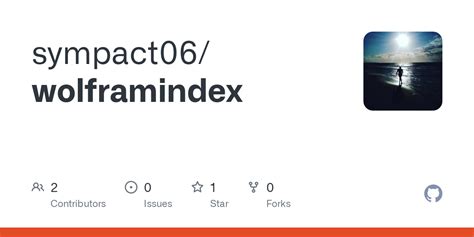 Github Sympact06wolframindex