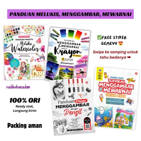 Jual Tutorial Menggambar Mewarnai Dengan Crayon Panduan Melukis Watercolor Krayon Kota