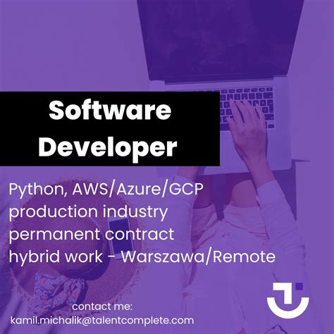 Kamil Michalik On Linkedin Joinitrevolution Python Aws Azure Developer