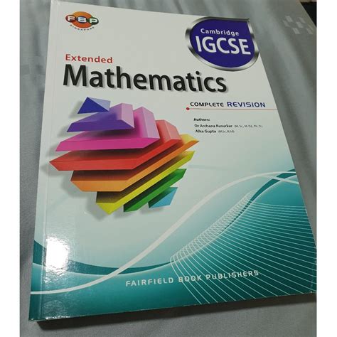 Igcse Extended Mathematics A Complete Revision Fairfield Hobbies