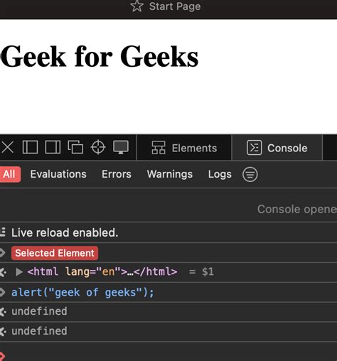 Developer Mode In Safari Browser Geeksforgeeks
