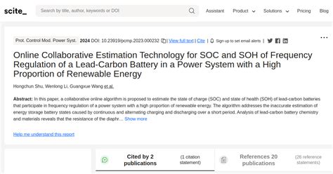Online Collaborative Estimation Technology For Soc And Soh Of Frequency