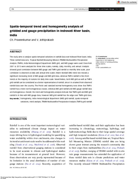 Pdf Spatio Temporal Trend And Homogeneity Analysis Of Gridded And