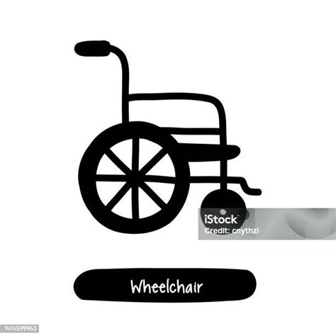 휠체어 아이콘입니다 트렌디 스타일 벡터 일러스트 레이 션 심볼 낙서 드로잉에 대한 스톡 벡터 아트 및 기타 이미지 낙서 드로잉 장애인 표시 휠체어 Istock
