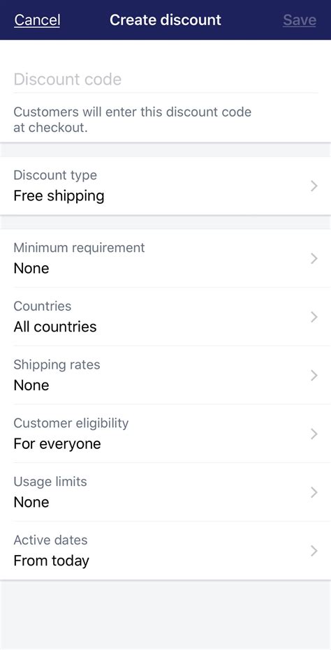 How To Create Free Shipping Discount On Shopify