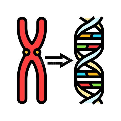 Gene Genetic Engineering Color Icon Vector Illustration Stock Illustration Illustration Of