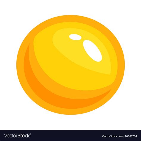Glossy Round Button Royalty Free Vector Image VectorStock
