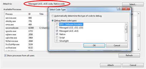 Net Information About Debugging Engines Used By The Debugger Stack Overflow