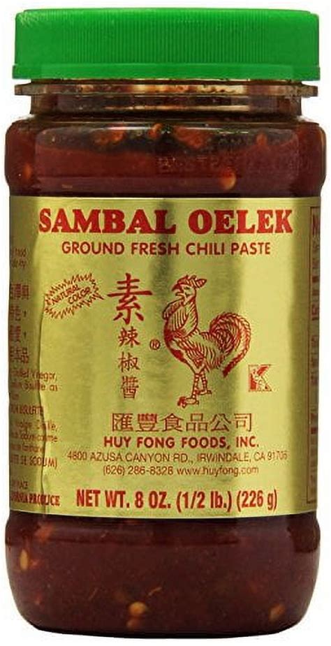 Huy Fong Sambal Oelek Chili Paste 8 Oz
