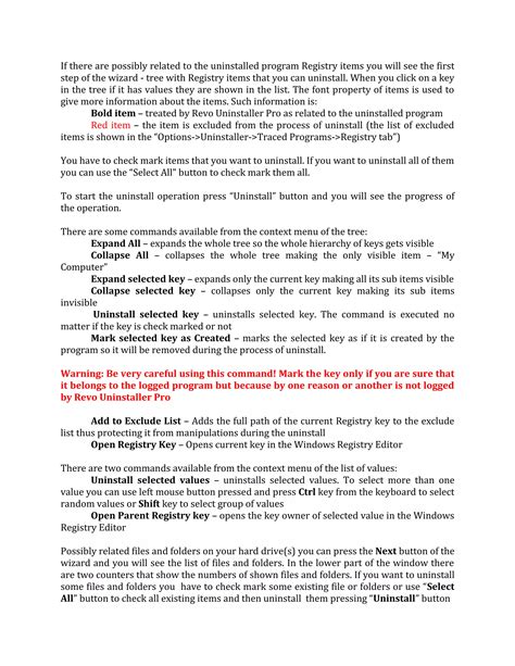 Revo Uninstaller Pro Help Pdf Operating Systems Computer Software And Applications