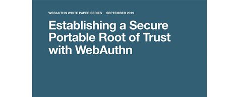 secure root of trust
