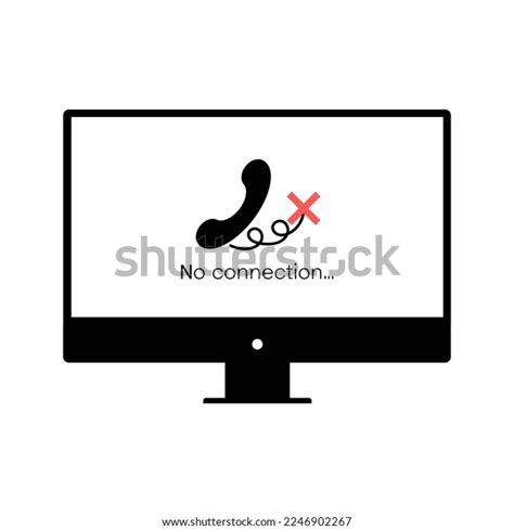 No Signal Lost Connection Video Call Stock Vector Royalty Free 2246902267 Shutterstock