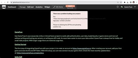 There Was A Problem Loading Your Project Please Try Deleting The Zip File And Uploading Another