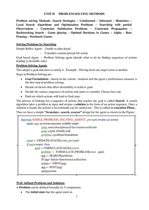 Unit2ai Unit Ii Problem Solving Methods Problem Solving Methods Search Strategies