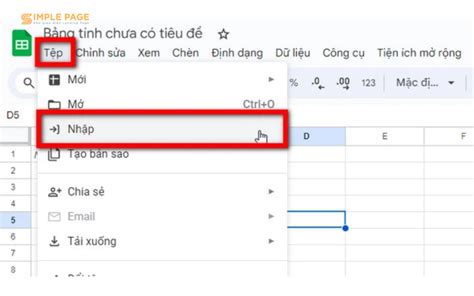 Cách Chuyển File Excel Lên Google Sheet đơn Giản Simple Page